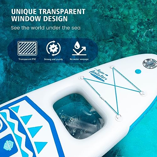 Snapklik.com : FunWater Stand UP Inflatable Paddle Board 106X33X6 ...