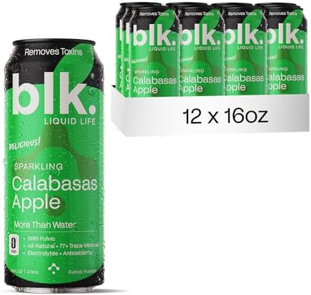 Amazon.com: blk. Natural Alkaline Mineral Sparkling Water Electrolyte ...