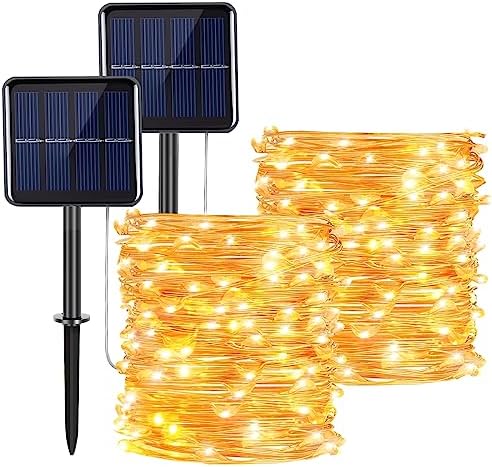 Solar String Lights Outdoor, Solar Garden Lights Indoor/Outdoor ...