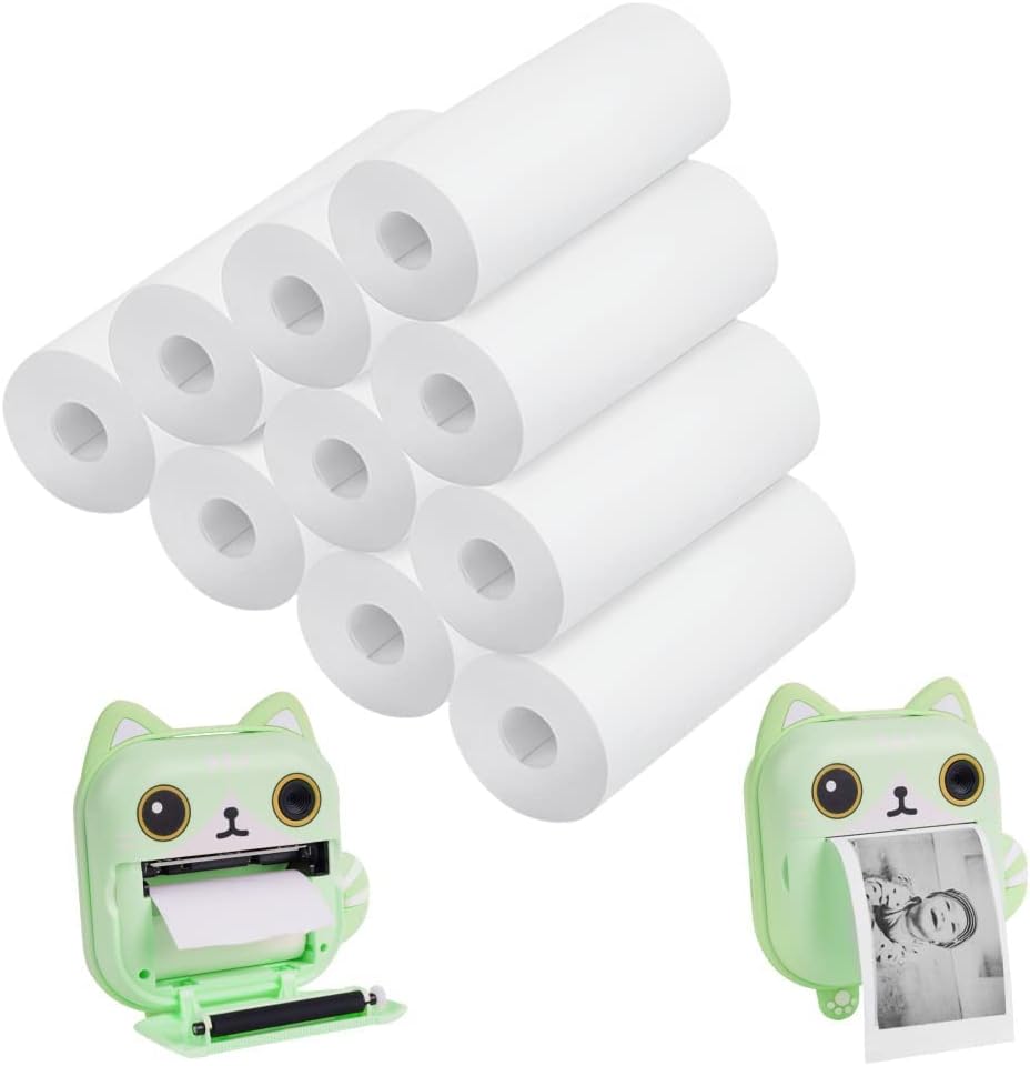 Amazon.com: 12 Rolls Instant Print Paper for Kids Instant Print Camera ...