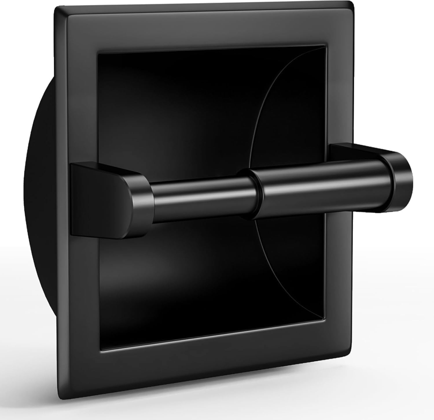 Matte Black Recessed Toilet Paper Holder/Tissue Paper Holder Stainless ...
