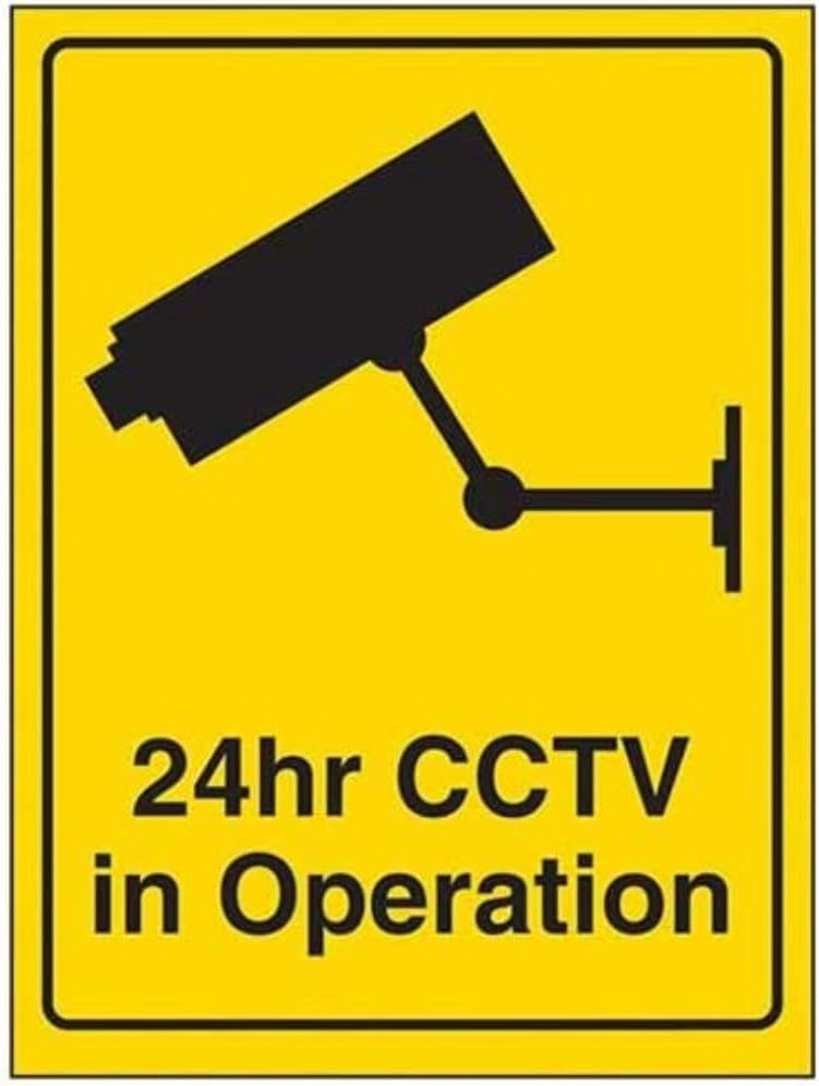 Warning CCTV Cameras in operation Safety sign - High tack sticker 150mm ...