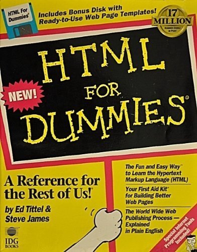 HTML For Dummies: Amazon.co.uk: Tittel: 9781568843308: Books