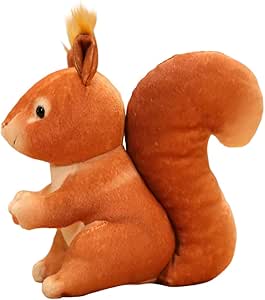 Katutude Squirrel Plush Toy, Soft Realistic Squirrel Stuffed Animal ...