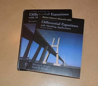 Amazon.com: A First Course in Differential Equations with Modeling Applications: 9780534379995 ...