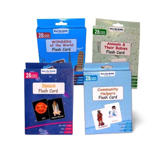 Buy Blue-Sky Buddy Flash Card For kids , Combo Set Of Flash Cards For ...