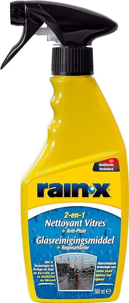 Rain-X 2-in-1 Glass Cleaner + Rain Repellent 500ml : Amazon.co.uk ...