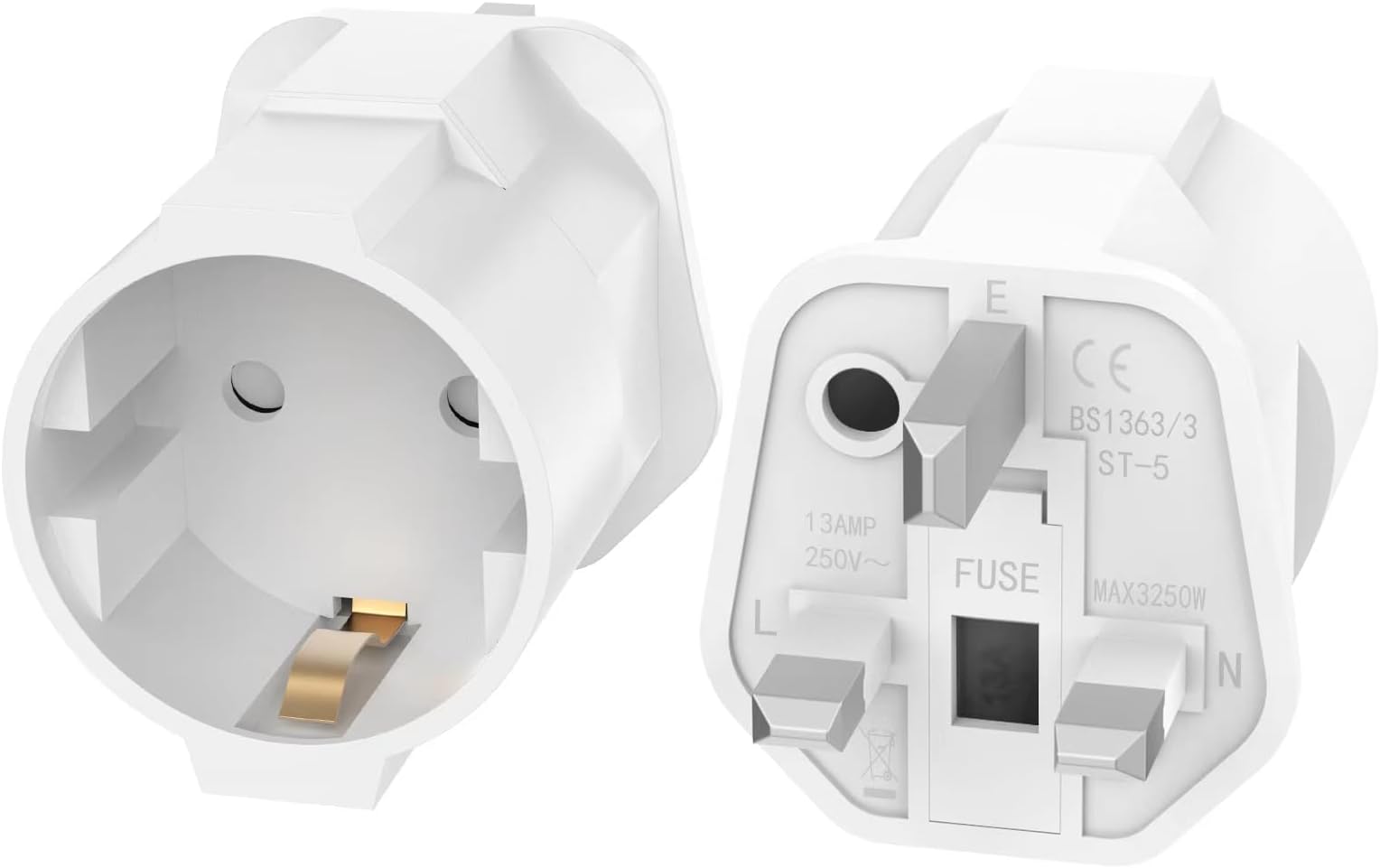 Cartrite repair kit for missing broken UK mains AC adaptor plug earth ...