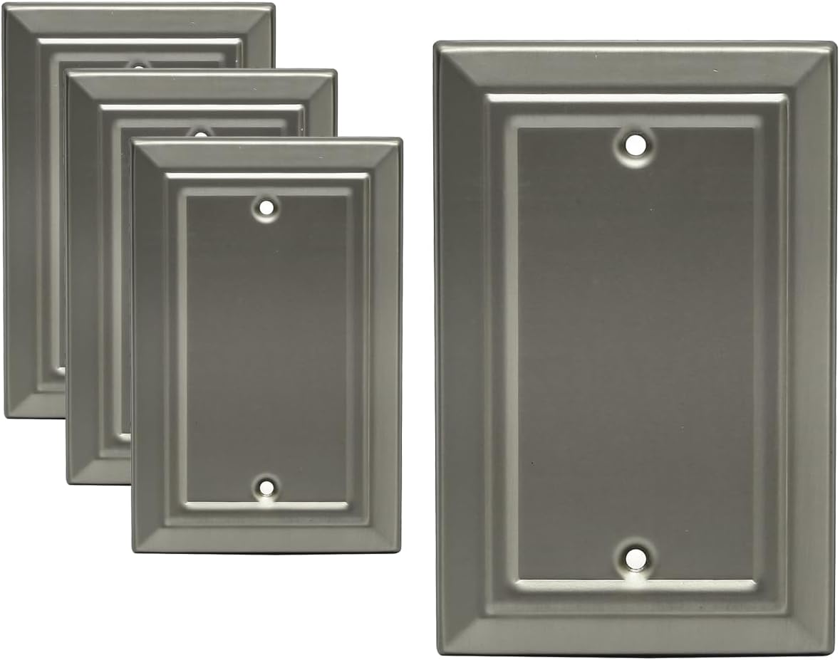Dyekou Metal Wall Plate for Electrical Outlets, Decorative Brushed ...