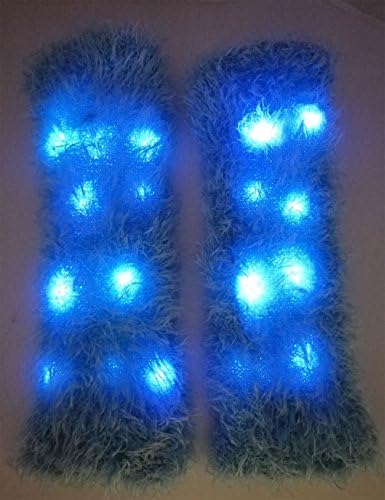 Amazon.com: Luwint LED Flashing Furry Arm Leg Warmers - Light Up ...