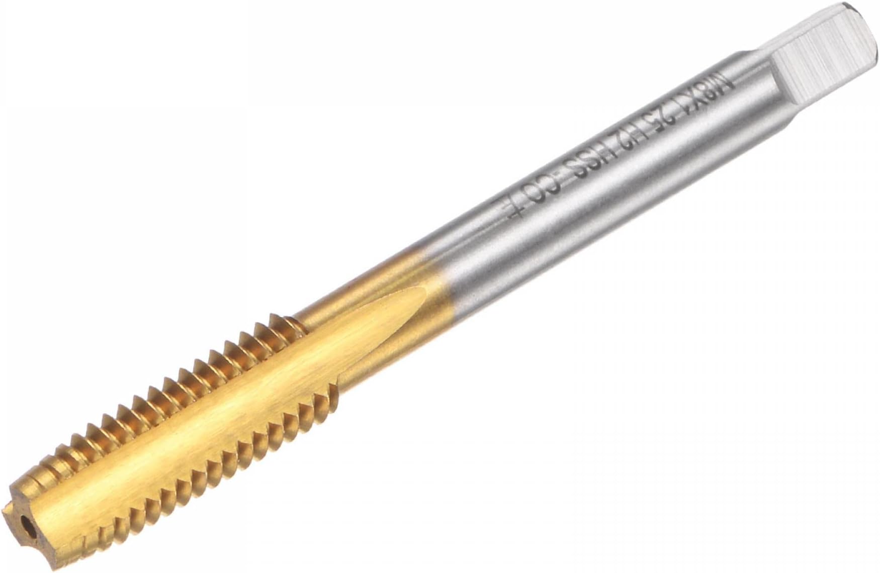 sourcing map Metric Machine Tap M8 x 1.25 H2 High Speed Steel 3 ...