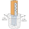 Amazon.com: Simpson Strong-Tie CBSQ66-SDS2 CBSQ Galvanized Standoff ...