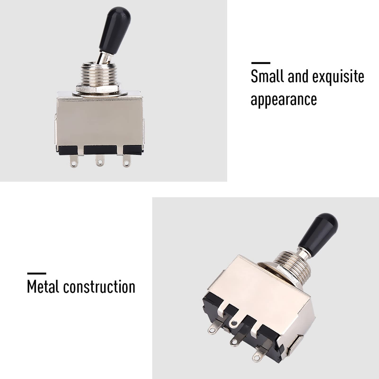 Snapklik.com : Guitar 3 Way Toggle Switch, Metal Enclosed 3 Way ...