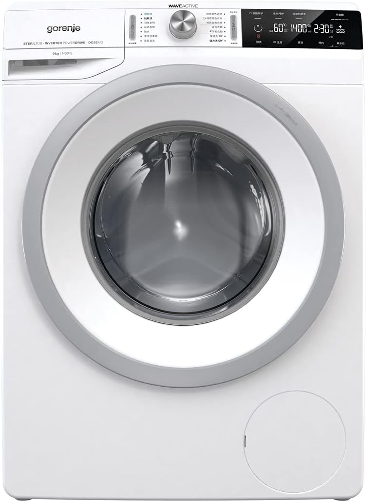 Gorenje 9 Kg Fully Automatic Front Load Washing Machine, 1400 RPM, Made ...