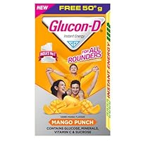 Buy Glucon-D, Mango flavoured Glucose Based Beverage Mix - 500 g (450g ...