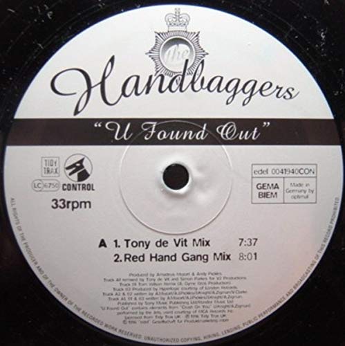 Amazon.com: U found out (1996) / Vinyl Maxi Single [Vinyl 12'']: CDs ...
