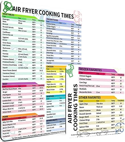 Amazon.com: Air Fryer Magnetic Cheat Sheet Cookbook Cooker Accessories ...