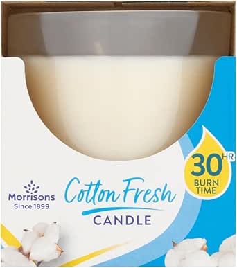 Morrisons Cotton Fresh Candle, 120g : Amazon.co.uk: Home & Kitchen