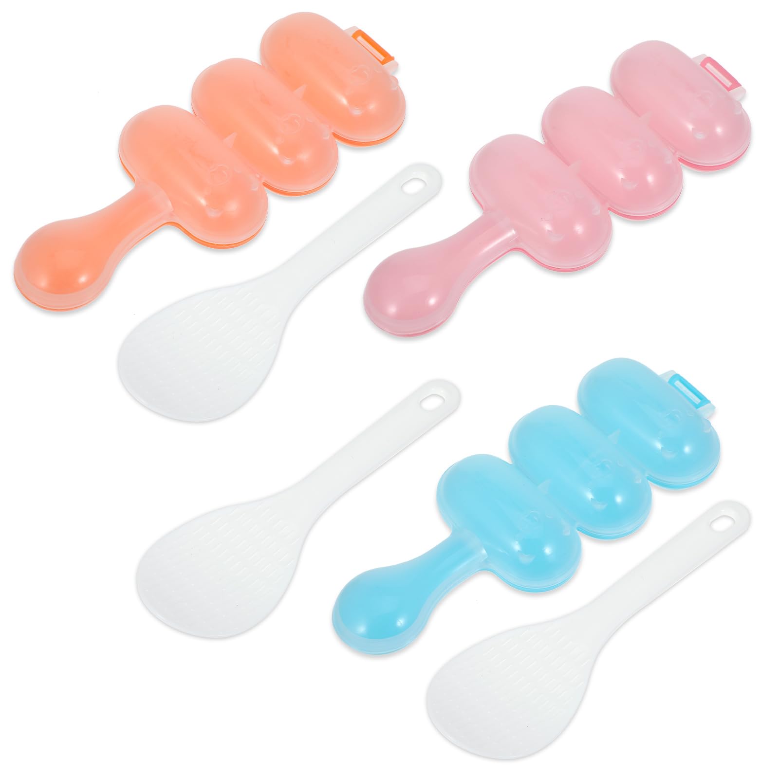 Amazon.com | Thinp 3 Pcs Rice Ball Shaker,Rice Ball Mold with 3 Mini ...