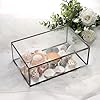 Amazon.com: Hipiwe Vintage Glass Box with Lid - Rectangle Jewelry ...