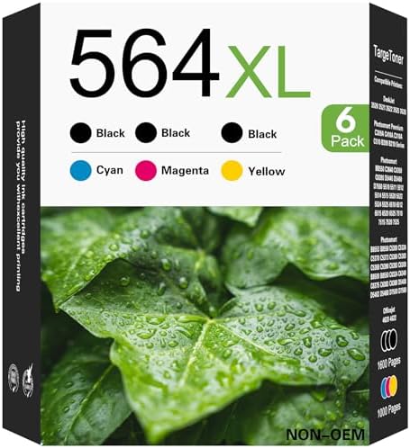 Amazon.com: 564XL High Yield Ink Cartridges (6-Pack,3Black/1Cyan ...