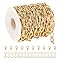 Amazon.com: YOUBEIYEE 2 Yard Gold Plated Chain for Jewelry Making ...