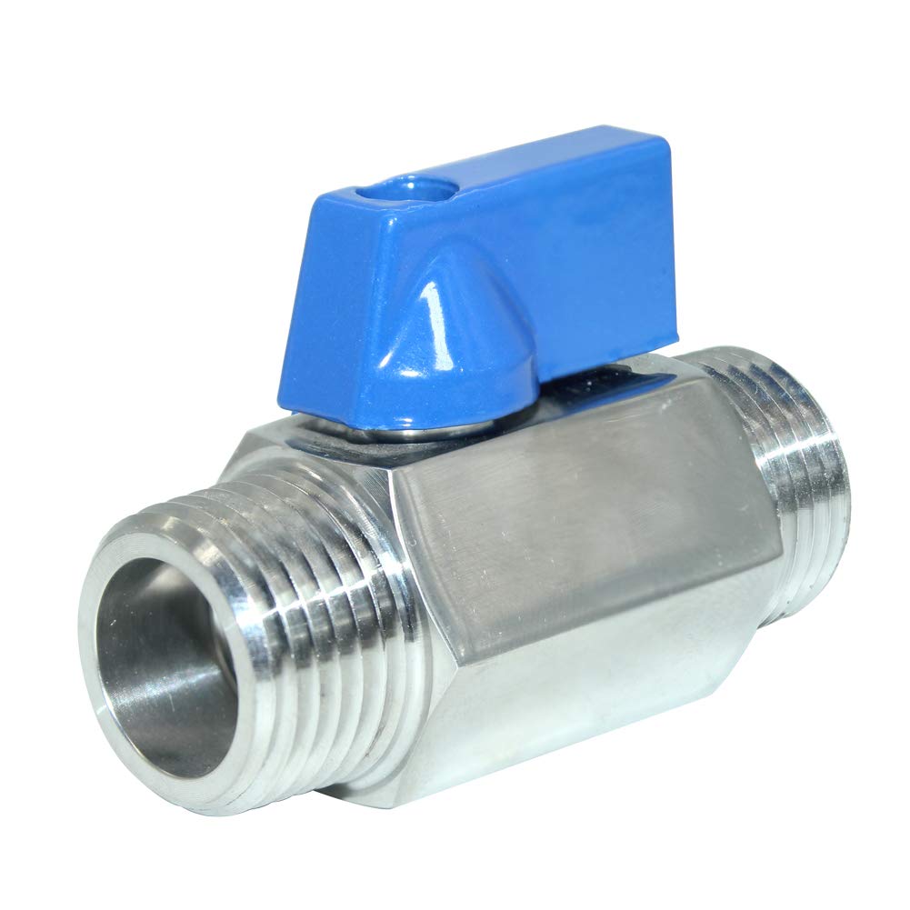 Buy Beduan 1" Mini Ball Valve, Stainless Steel Male x Male NPT Thread ...