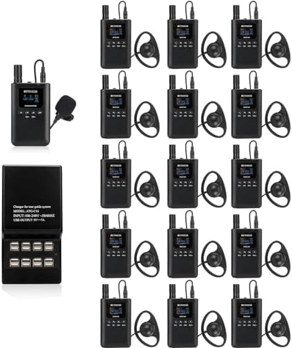 Amazon.com: Retekess TT125 Tour Guide System Rechargeable,Tour Guide ...