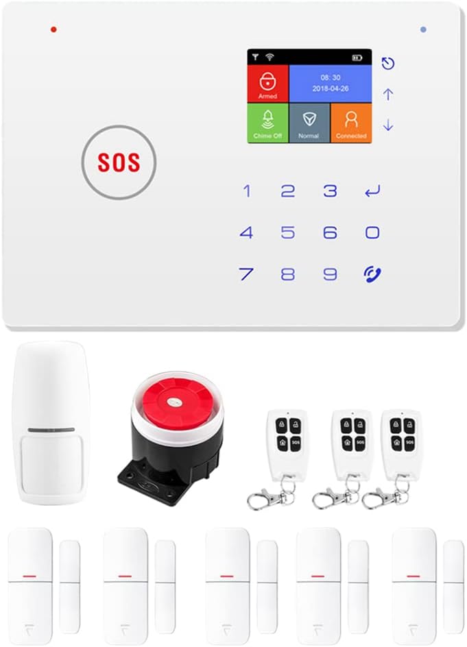 Splenssy 11Piece GSM+WiFi Home Security Alarm System, Motion Sensor ...