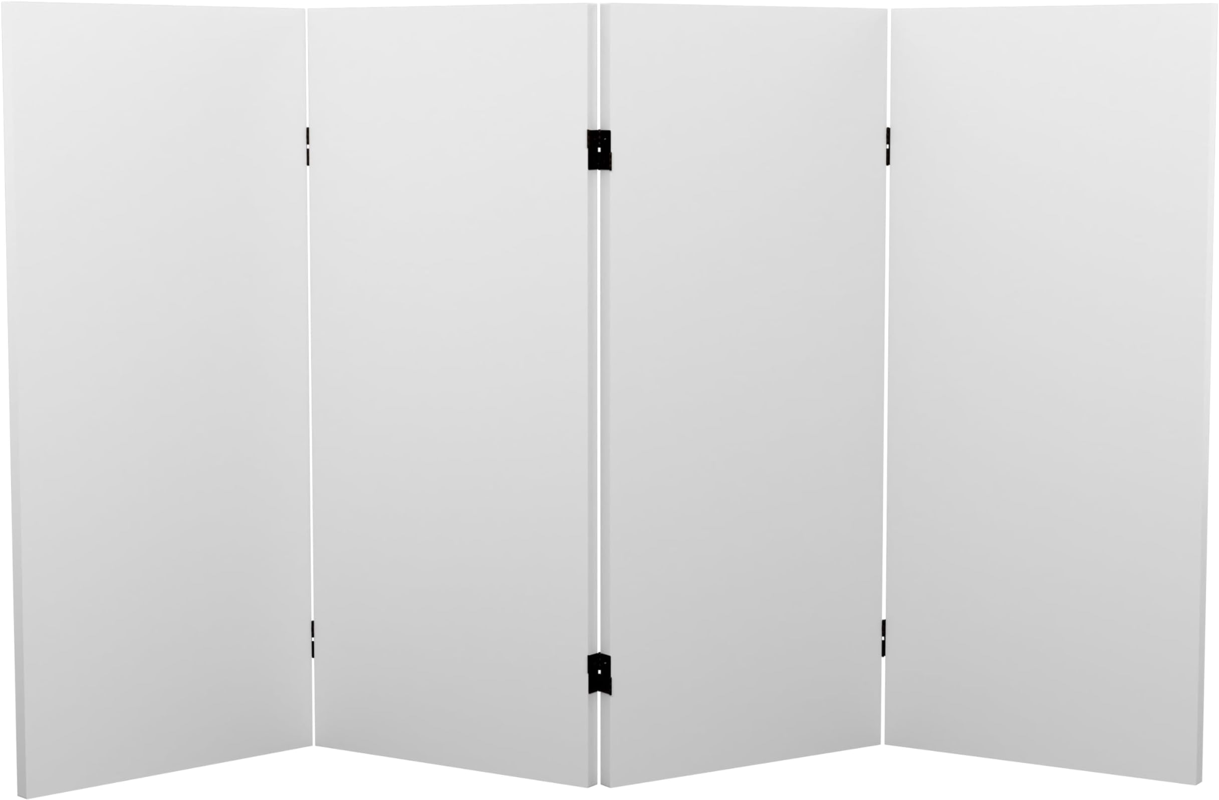 Amazon.com: 4 ft. Short Fiber Weave Folding Screen - Natural - 4 Panels ...