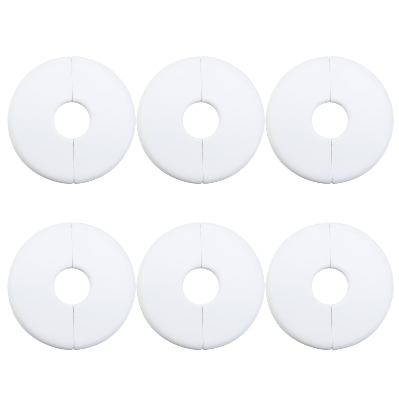 Snapklik.com : Oedema 6pcs Wall Split Flange ABS Round Escutcheon Plate ...