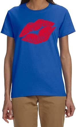 Amazon.com: Kiss Mark Women's T-Shirt : Clothing, Shoes & Jewelry