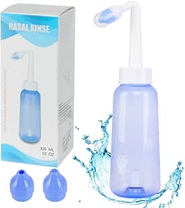 Amazon.com: Neti Pot 300ml Automatic Sinus Rinse Bottle With 2 Style ...