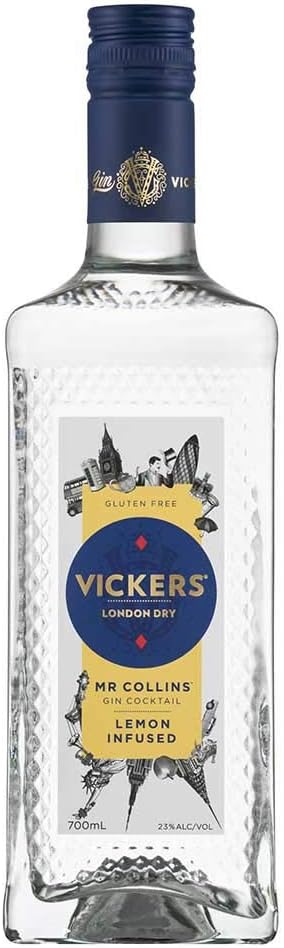 Vickers Gin Mr Collins, 700 ml : Amazon.com.au: Pantry Food & Drinks