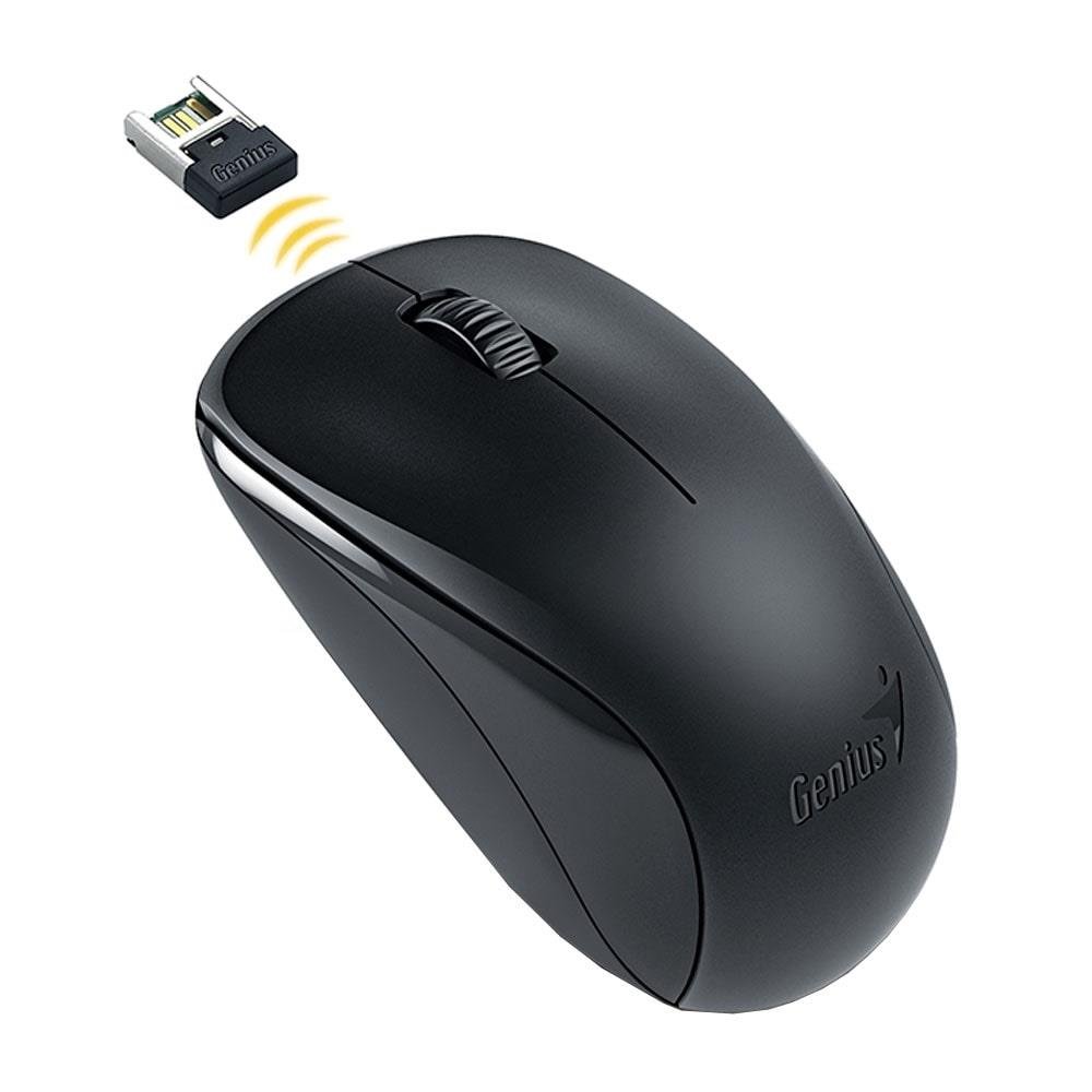 Genius NX-7000 Mouse, Optical, 1200 dpi, Wireless, Blue-Eye Sensor ...