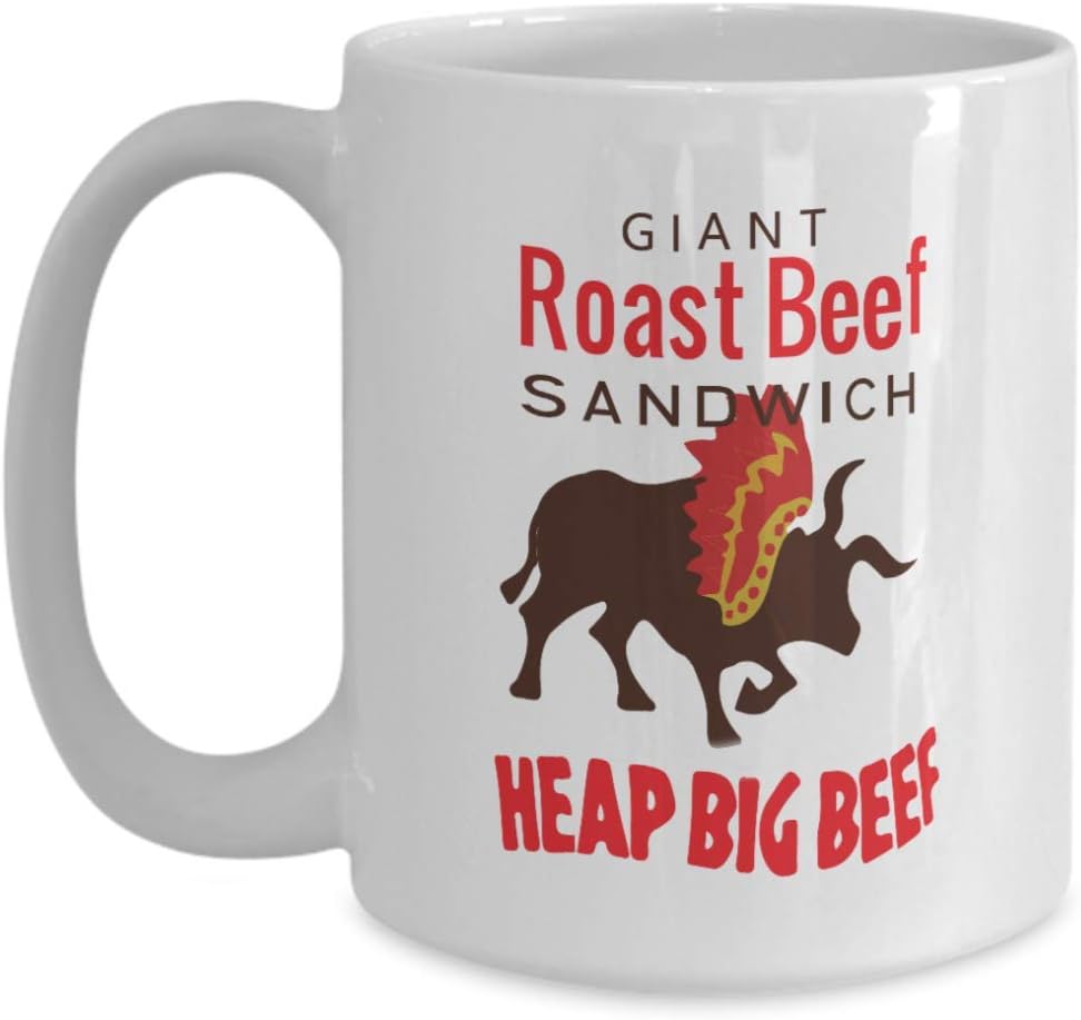 Amazon.com: Giant Roast Beef Sandwich Heap Big Beef Mug : Home & Kitchen