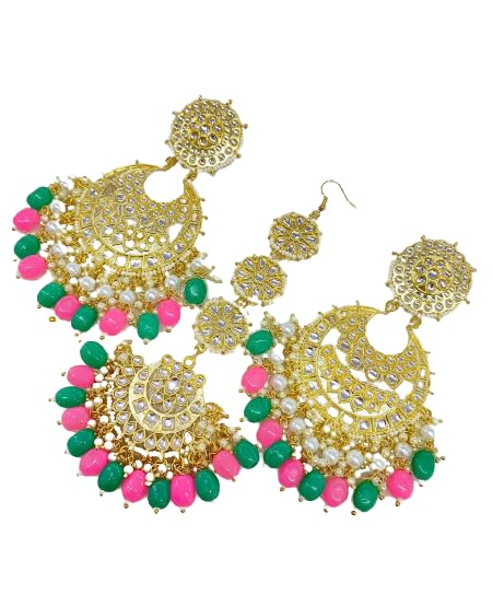 Buy Jaipur Artificial Jewellery Jewels Designer Mang Tika & Earring Set ...