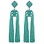 Amazon.com: Coiris Fashion Statement Thread Tassels Dangle Drop Earrings for Women (ER1141Amber ...