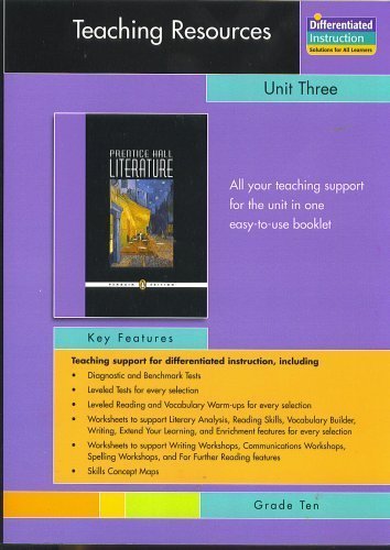 Amazon.com: PRENTICE HALL LITERATURE PENGUIN EDITION TEACHING RESOURCES ...