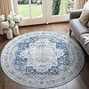 Amazon.com: BESTSWEETIE 6ft Round Rug Vintage for Living Room 6ft Round ...