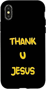 Amazon.com: Thank U Jesus Christian Cross God Faith Bible Religious ...