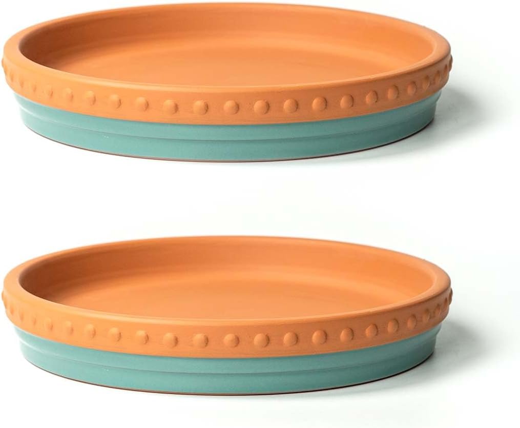 Amazon.com : YBX 8-inch Plant Saucer Premium Terracotta Saucer Round ...