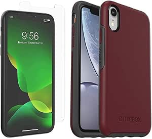 Amazon.com: OtterBox Symmetry Series Case for iPhone XR Fine Port Cordovan/Slate Grey | (Only ...