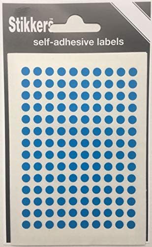 980 Blue 5mm Sticky Coloured Dots Easy Peel Self Adhesive Colour Coding ...