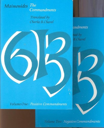 Maimonides The Commandments 613 (2-vol. set): Charles B. [Translater ...