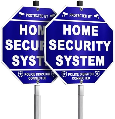 Amazon.com: Protected By Home Security System Sign, 10 Inch Octagon ...