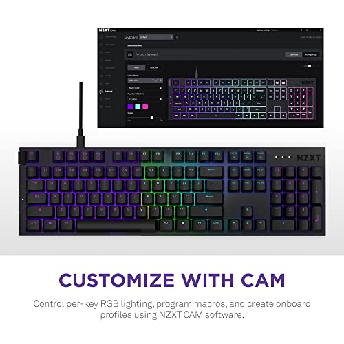 NZXT Function Full-Size USB Gaming Keyboard (KB-1FSUS-BR)