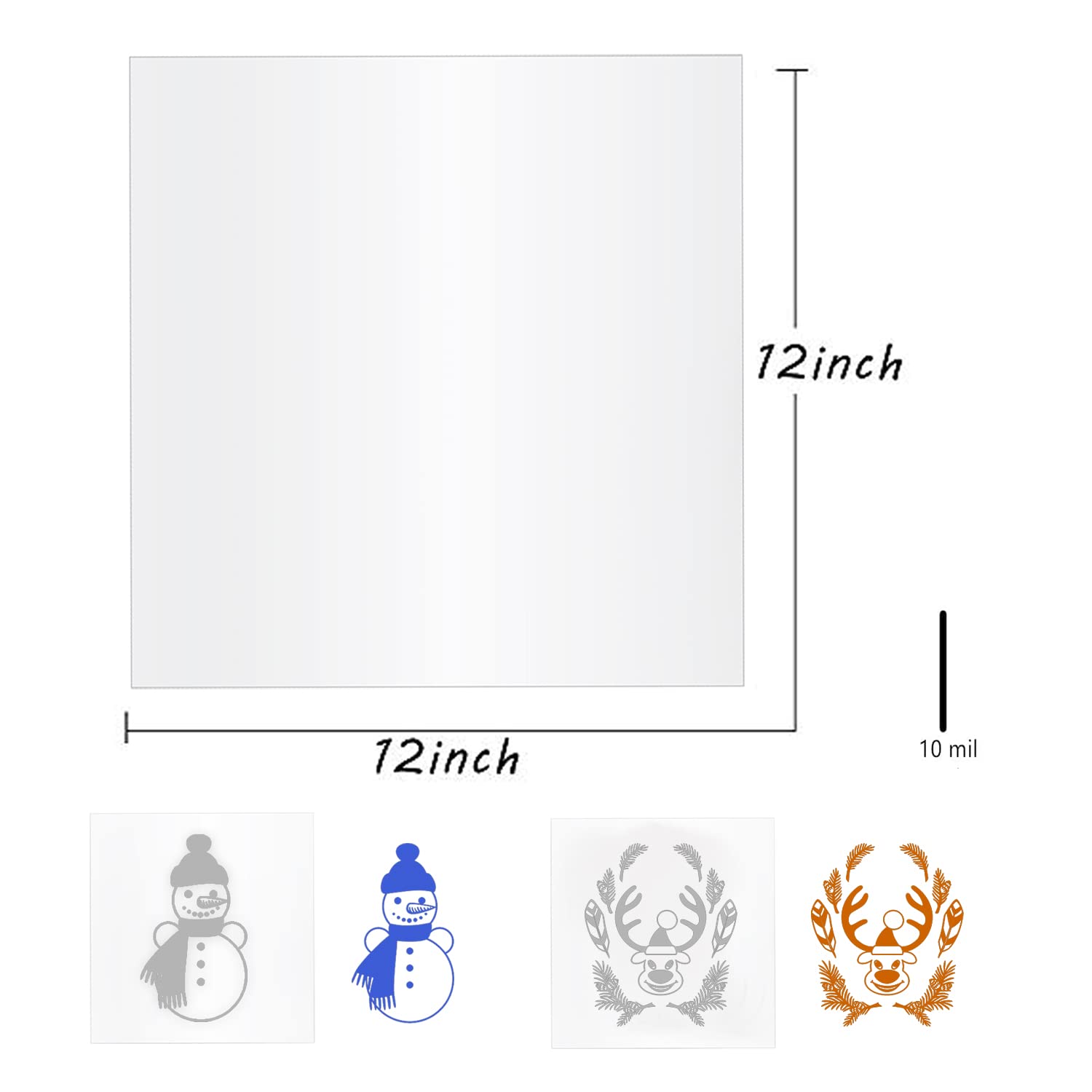 Buy 15PCS 10 Mil Stencil Sheet 12 X 12 In Acetate Sheets For Crafts buy-15pcs-10-mil-stencil-sheet-12-x-12-in-acetate-sheets-for-crafts