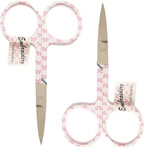 Amazon.com: Allary 6340-67-PnkRbn Ultra Fine 3-1/2 Inch Embroidery ...