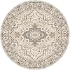 Amazon.com: Fortsea Round Rug 6ft Washable Area Rug, Multi Circle 6x6 ...